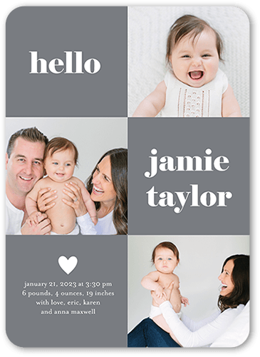 Hello Kiddo 5x7 Stationery Card by Ann Kelle | Tiny Prints