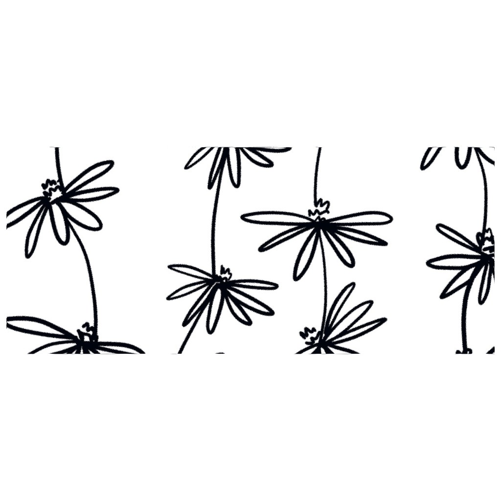 Daisy Chain - Black and White Travel Mug with Handle | Shutterfly