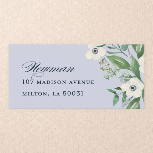 Artistic Garland Wedding Address Label | Shutterfly