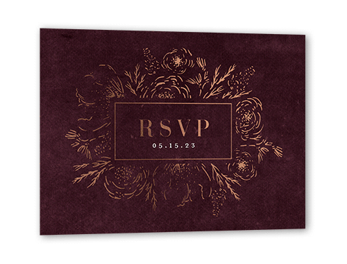 Blooming Nuptials RSVP Card by Elk Design | Shutterfly