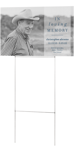 In Memory Banner Yard Sign by Shutterfly | Shutterfly