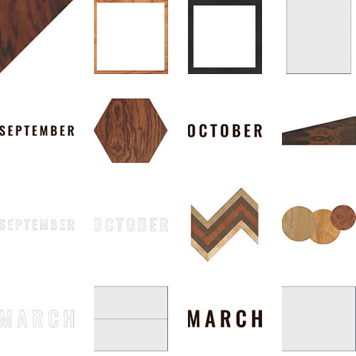 Wood Patterns Wall Calendar | Shutterfly