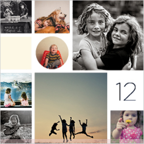 Modern Collage Wall Calendar | Shutterfly