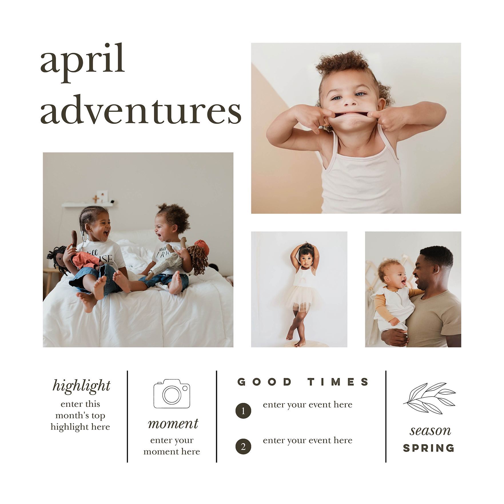 Modern Year In Review Gallery Calendar Wall Calendar | Shutterfly