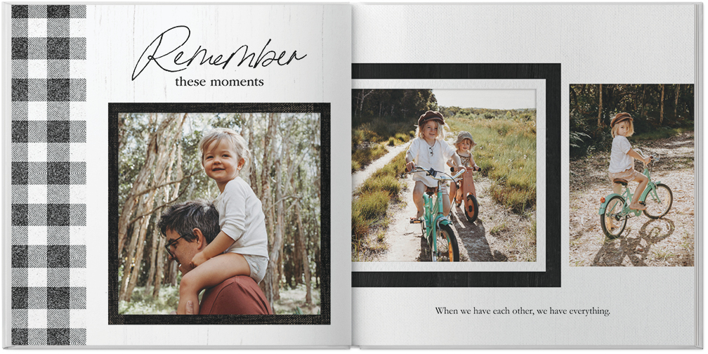 Black and White Rustic Photo Book | Shutterfly
